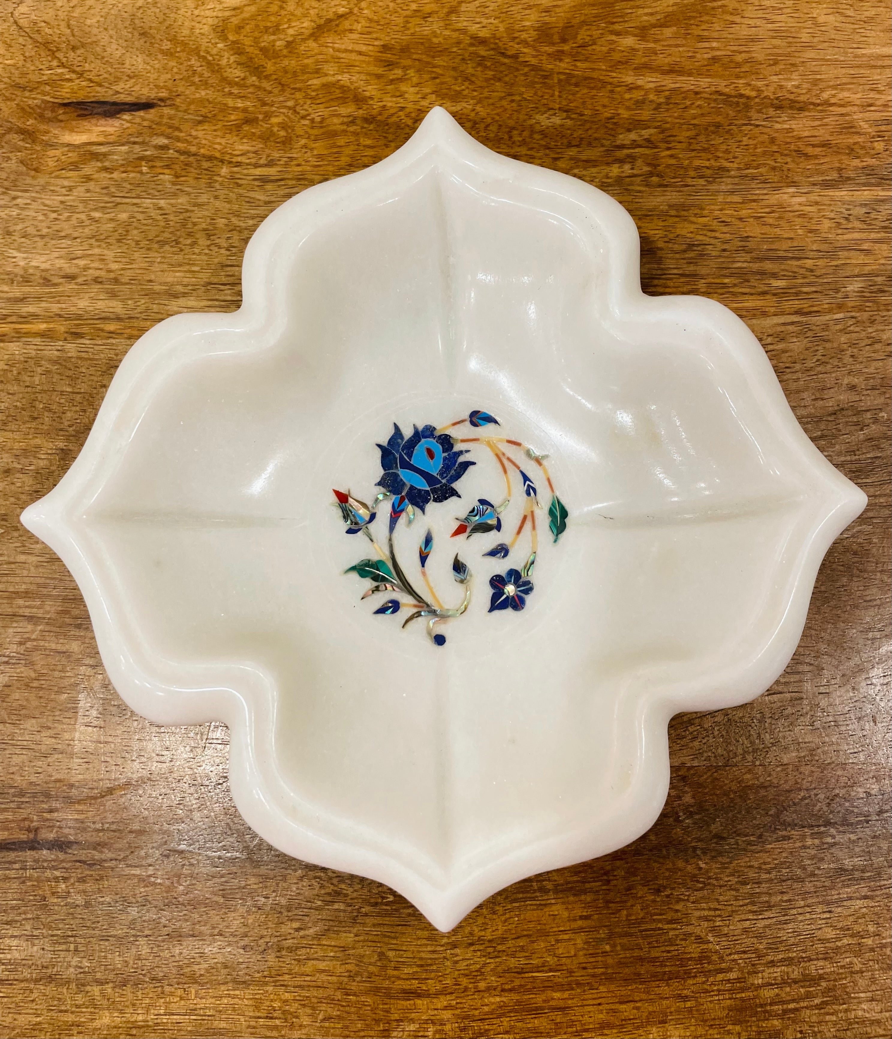 Marble Urli with Semiprecious Stone Inlay Work – Jeypore Souvenirs